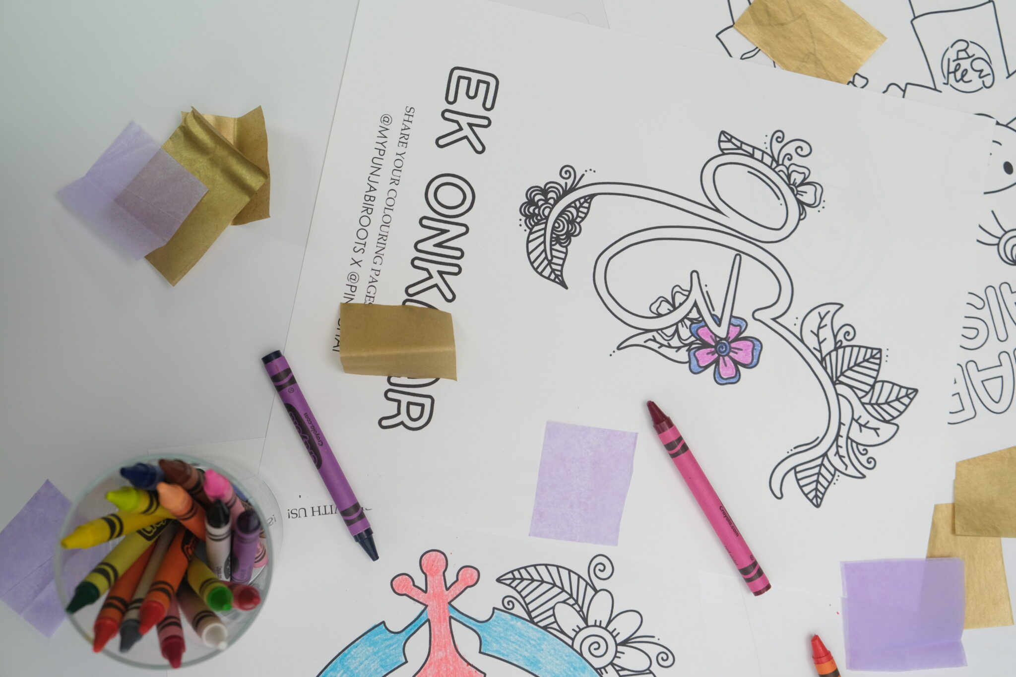 vaisakhi-colouring-pages - Pink Chai Living