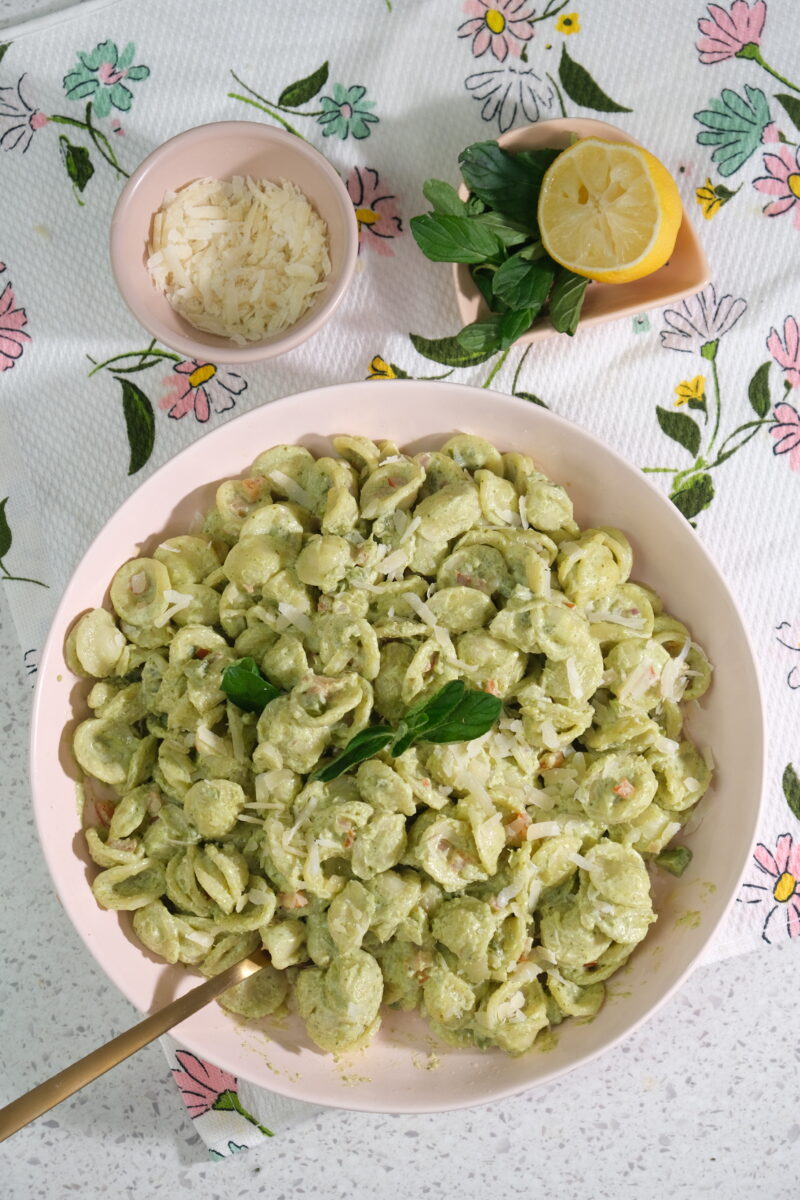 Cream Cheese & Chutney Pasta - Pink Chai Living